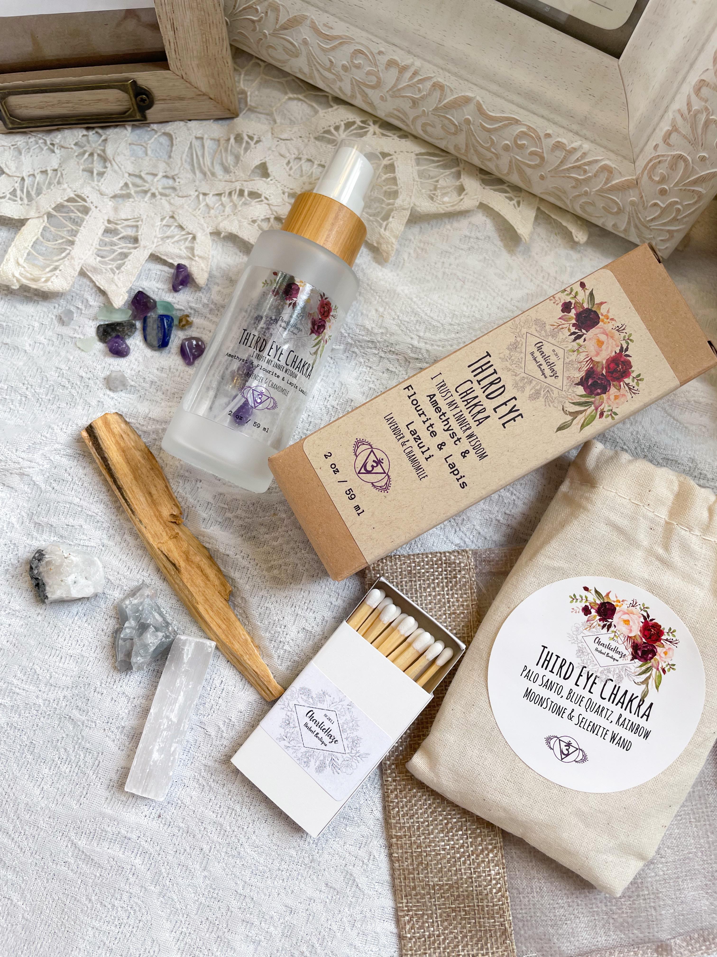 Third Eye Chakra Spray and Affirmation Kit – CharlieHaze